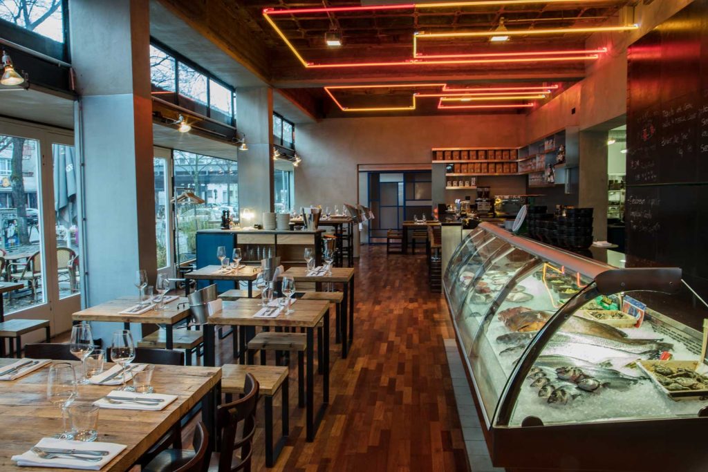 Tolle Fischgerichte im modischen Fischrestaurant Funky Fisch